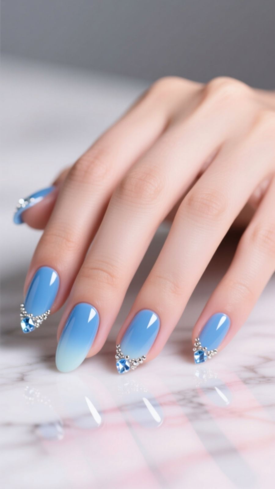 15+ Stunning Blue Prom Nails 2025: Trendy Designs For A Glamorous Look