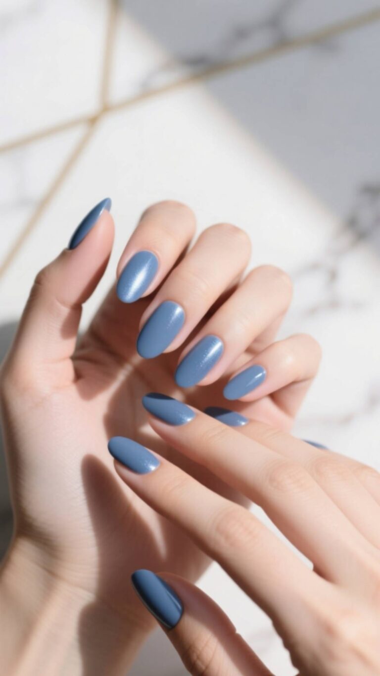 Top 25+ Blue Gel Nails Gorgeous Ideas | Every Mood And Season